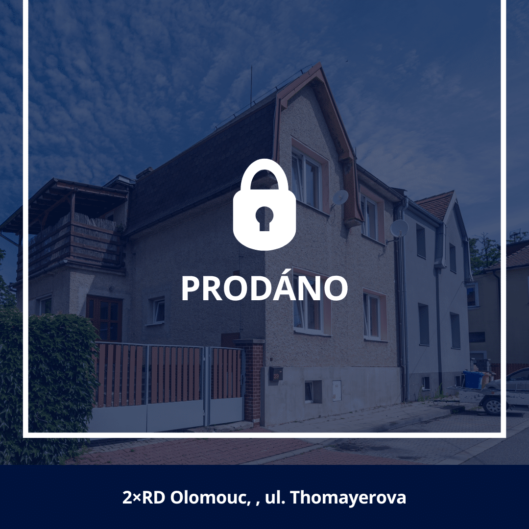 PRODEJ RD 2x - 3+1 Olomouc, ul. Thomayerova - Roman Láner